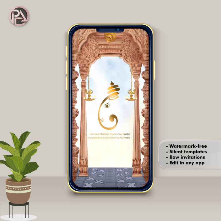 Pre-Wedding Function Invitation Card – Preset Alchemy